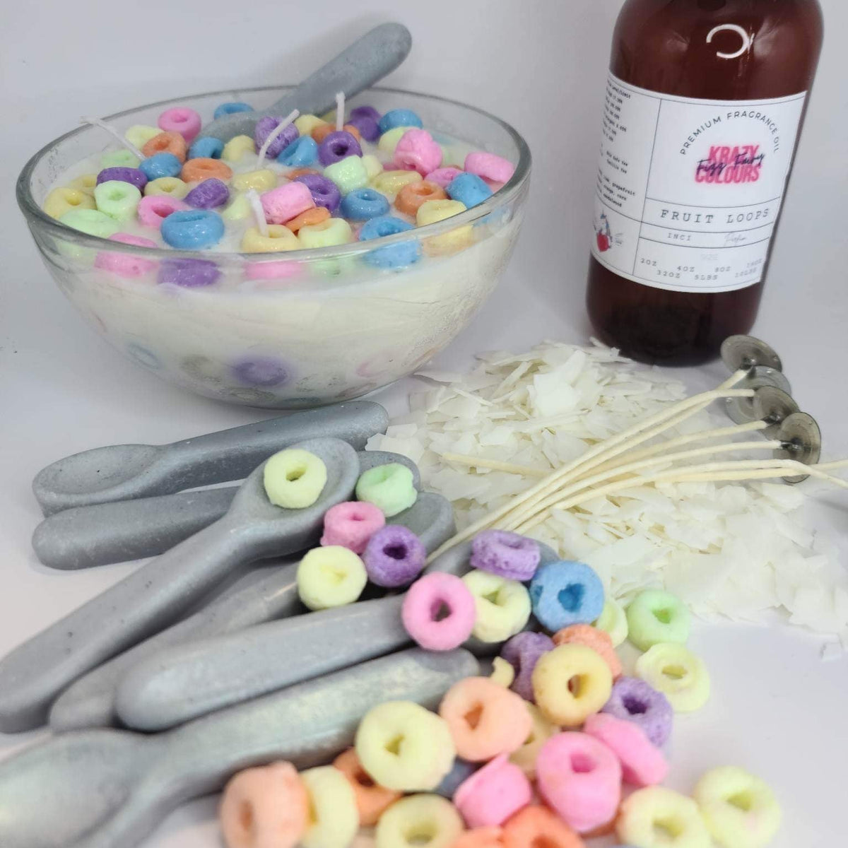How to use our Fruit Loop Candle Making Kit – Fizz Fairy Krazycolours Inc.