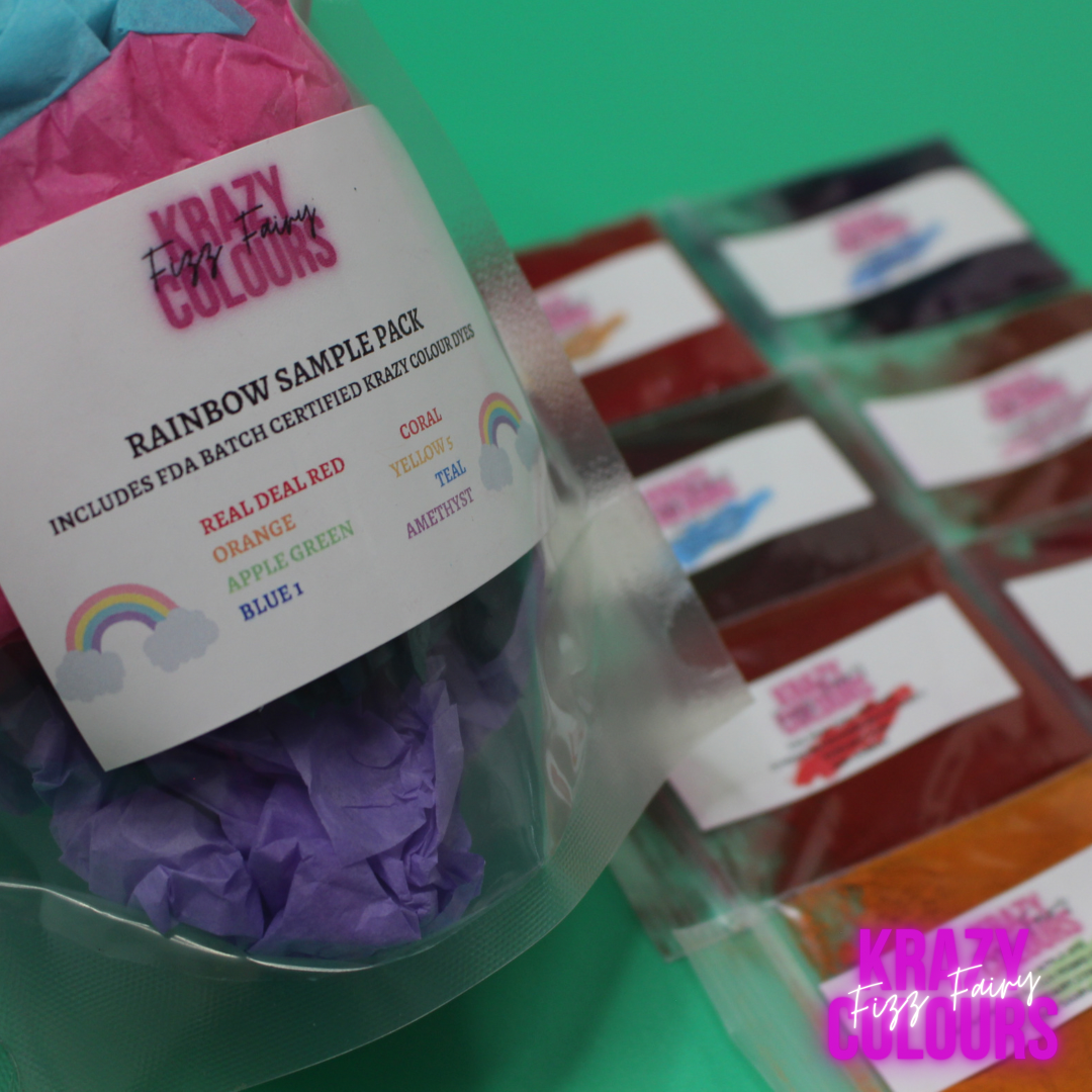Rainbow Sample Pack – Fizz Fairy Krazycolours Inc.